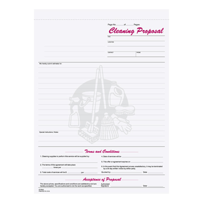 Cleaning Forms | Personalized Forms