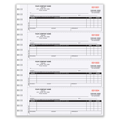 Personalized Purchase Order Forms | Personalized Forms