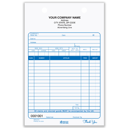 Custom Auto Repair Invoices | Personalized Forms