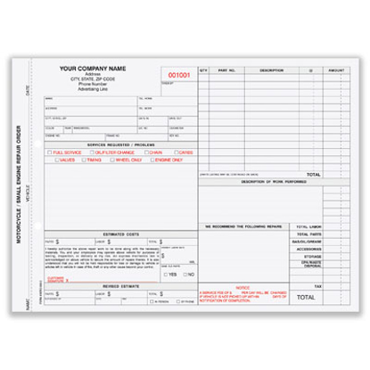 Boat Service Repair Forms | Personalized Forms