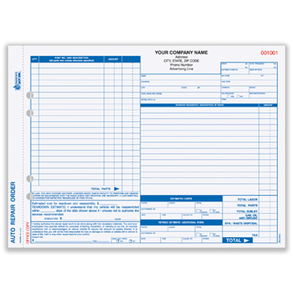 Auto Order Forms | Personalized Forms