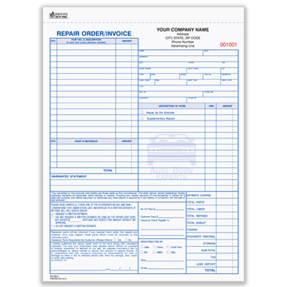 Service Repair Forms | Personalized Forms