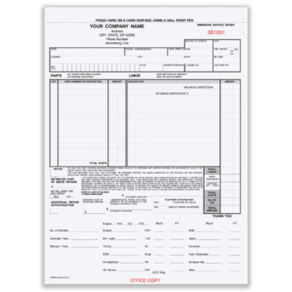 Smog Check Forms | Personalized Forms