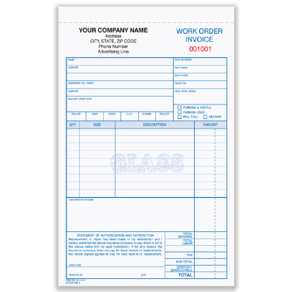 Work Order Forms | Personalized Forms