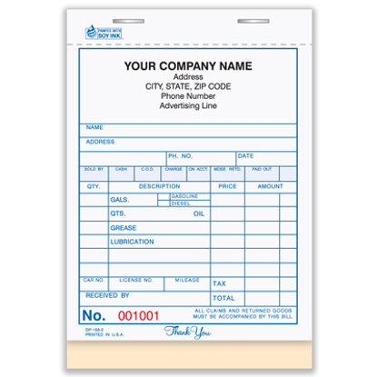 Road Service Book | Personalized Forms