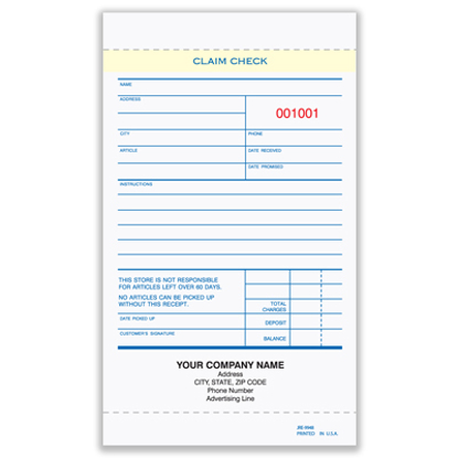 Jewelry Repair Envelopes JRE-9947-3 | Personalized Forms