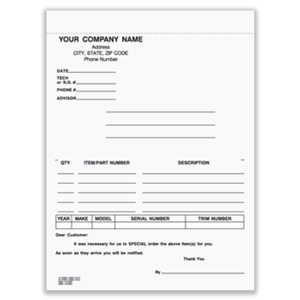 Automotive Forms | Personalized Forms