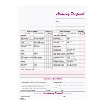 Cleaning Forms | Personalized Forms