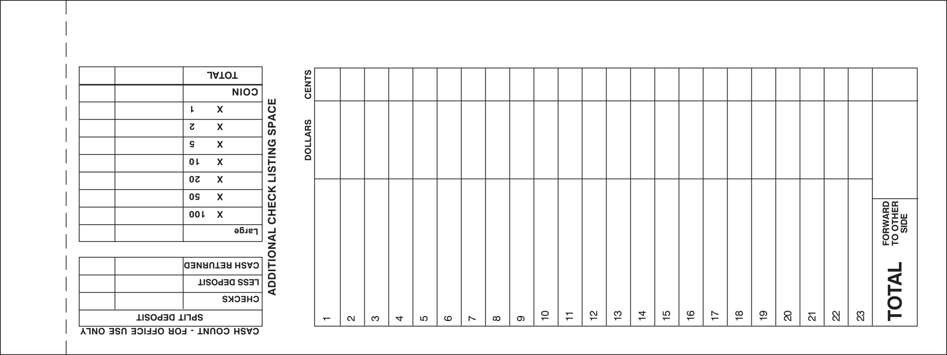 Deposit Ticket - 2 Part Carbonless (DT-417-2)